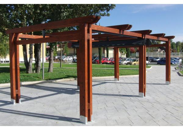 Pérgolas de madera para jardín o terraza ️